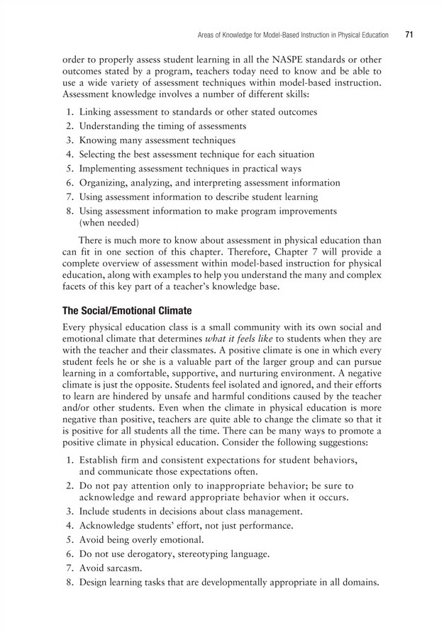 Instructional Models for Physical Education | Aerocraft Charter Art Service