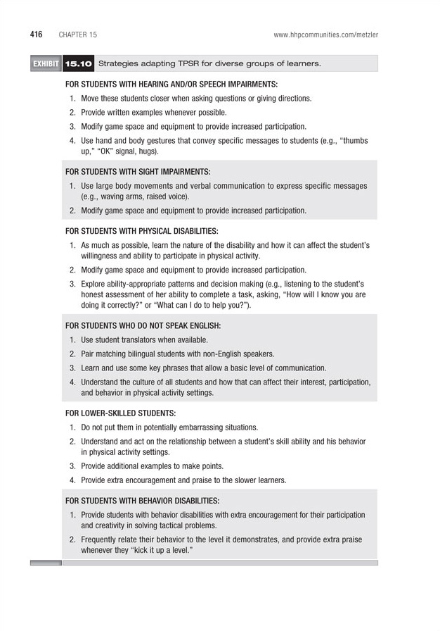 Instructional Models for Physical Education | Aerocraft Charter Art Service